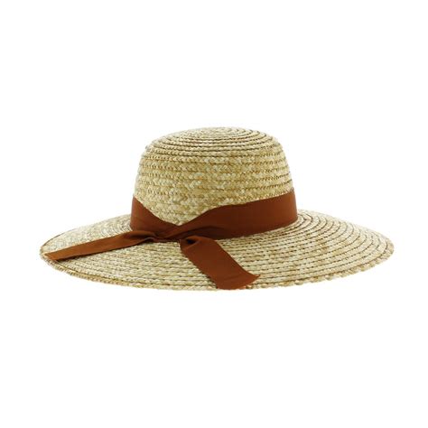 Capeline Paille Cousue Maryse Rosa Reference 2597 Chapellerie Traclet