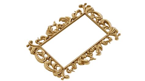 Antique Mirror Frame 3d Model By Cagataycetin