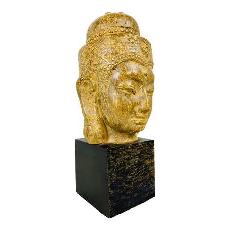 Vintage Indonesian Figural Bust Chairish
