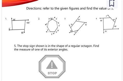 Directions Refer To The Given Figures And Studyx