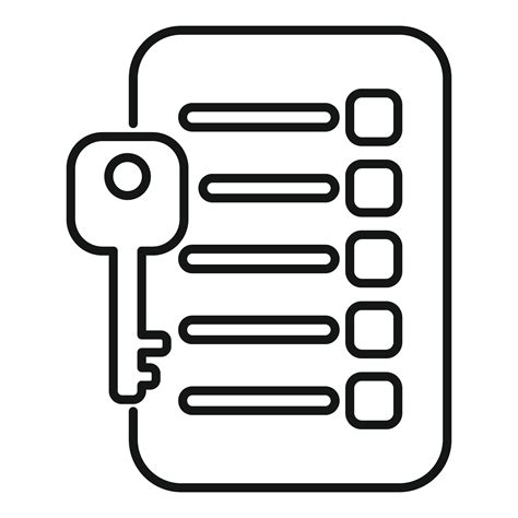 Key Unlocking Checklist Representing Problem Solving And Solutions 47636683 Vector Art At Vecteezy