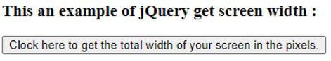 JQuery Get Screen Width Working Examples Of JQuery Get Screen Width