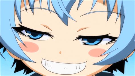 Face Cartoon Hair Nose Forehead Cheek Blue White Photograph Smug
