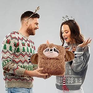 Faultier Decke mit Ärmeln und Hüttenschuhe Faultier Geschenk für