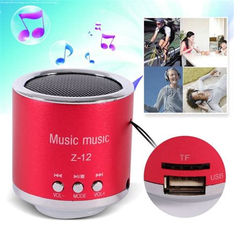 M&J New FM Radio Z12 Portable Speaker USB Micro SD TF Card Mp3 Mini ...
