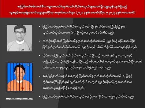 အကြမ်းဖက်စစ်ကောင်စီက ရွေးကောက်ခံလွှတ်တော်ကိုယ်စားလှယ်များအပေါ်၌ ကျူးလွန