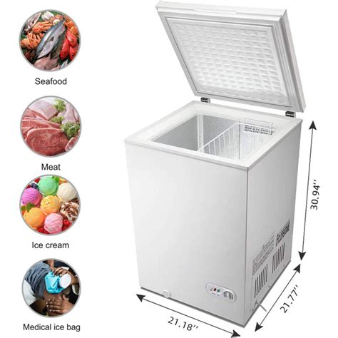 Yukool 35 Cubic Feet Chest Freezer With Adjustable Temperature