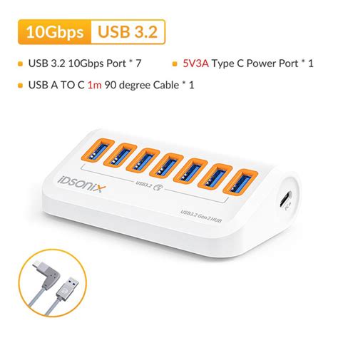 Usb сплиттер Idsonix концентратор Usb 3 2 адаптер типа C 10 Гбит с
