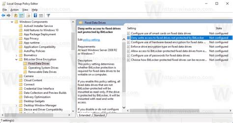 Deny Write To Fixed Drives Not Protected By Bitlocker