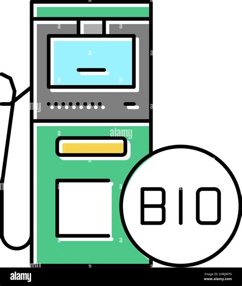 Gasoline Gas Station Color Icon Vector Illustration Stock Vector Image