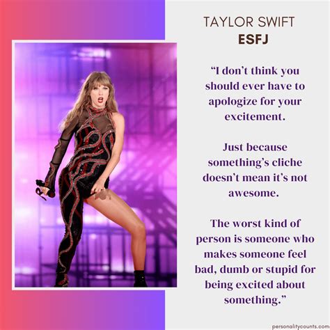 Taylor Swift Personality Type Esfj Personality Counts