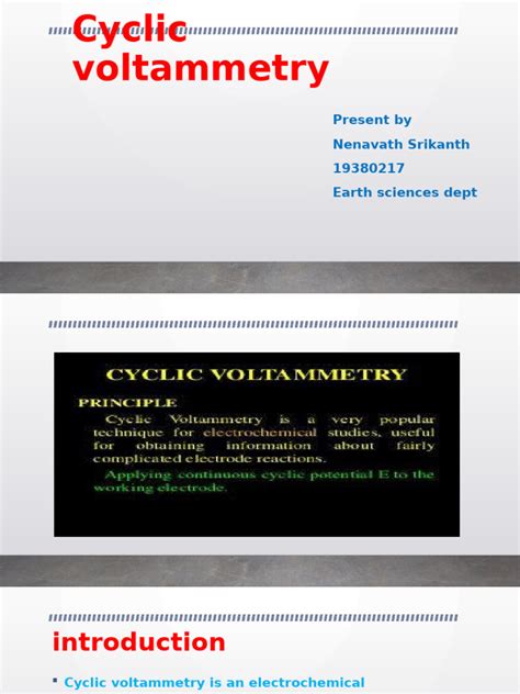 Cyclic Voltammetry Pdf