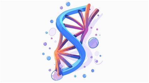 Detailed 2d Dna Vector Icon Cartoon Illustration Premium Ai Generated