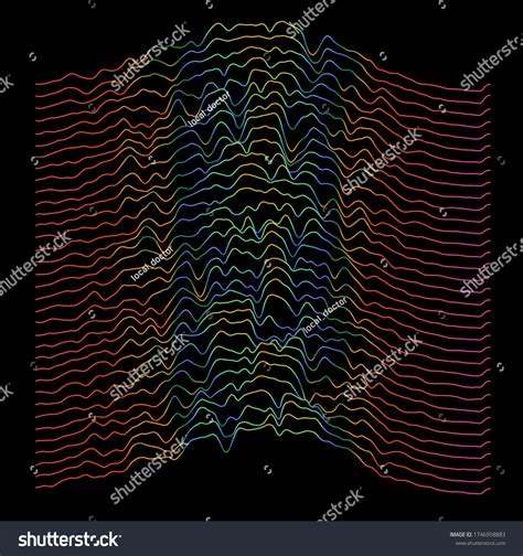 Generative Art Data Visualization Simplex Noise Stock Vector Royalty