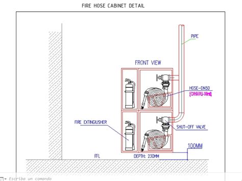 Detail Of Fire Hose Cabinet Fhc Cad Files Dwg Files 42 Off