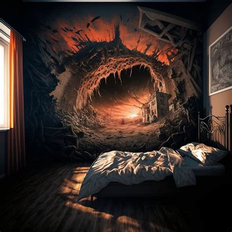 Ai Generated Illustration Of The Hell In The Bedroom Stock Illustration Illustration Of Death