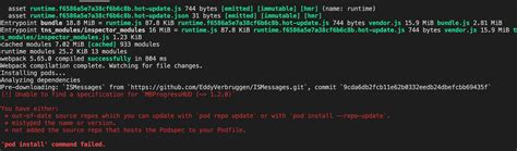 Ios Pod Install Command Failed In Nativescript Project Stack Overflow
