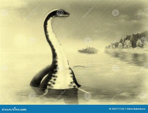 Monster The Loch Ness The Loch Ness Stock Illustration Illustration