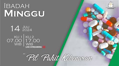 Live Streaming Ibadah Minggu Juli GKI Jatibarang YouTube