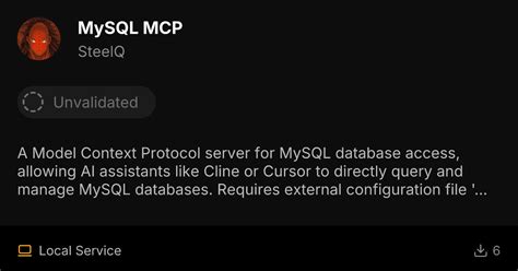 Mysql Mcp Mcp Servers · Lobehub
