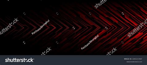 Abstract Red Circuit Power Cyber Arrow Stock Vector Royalty Free 2201213507 Shutterstock