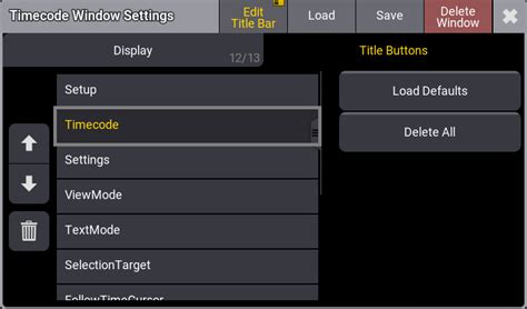 Timecode Settings