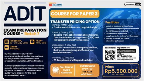 Adit Exam Preparation Class Adit Paper 3 Transfer Pricing Option [batch 7] Ddtc Academy