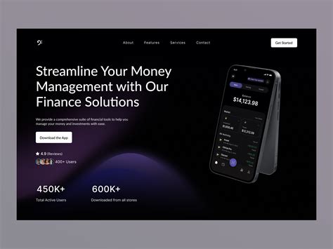 Finance Management System Landing Page By Muskan Jassal On Dribbble