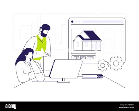 Architectural Programming Abstract Concept Vector Illustration Stock