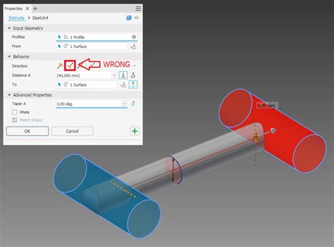Solved Cannot Extrude Between Two Circular Surfaces With Minimum