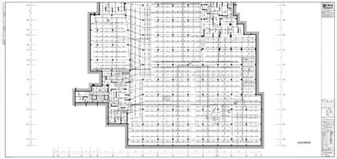 万科金域学府翰林二期e区负三层自动喷淋平面cad图dwg居住建筑土木在线