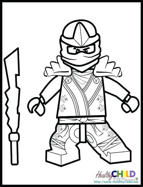 Lego Ninjago Zane Coloring Pages At Free Printable