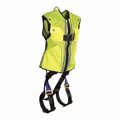 Hi Vis Vest Full Body Harness L Xl 425 Lb Mating Chest Mating Leg