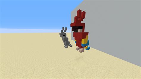 I Made A Parrot Statue And A Real Parrot Rminecraft