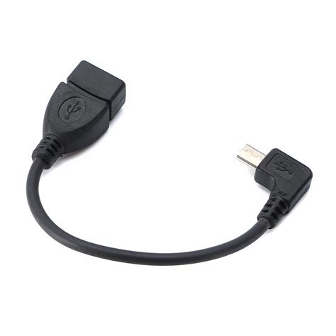 13 см правый угол Usb Женский к Micro B Мужской конвертер Otg адаптер