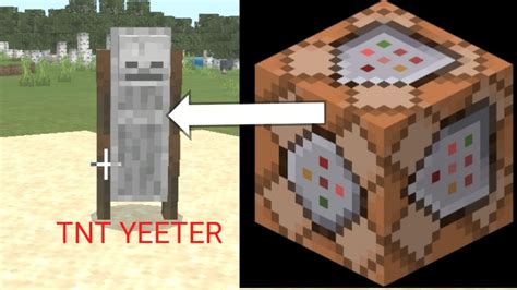 I Made A Tnt Yeeter In Minecraft With Command Block Youtube