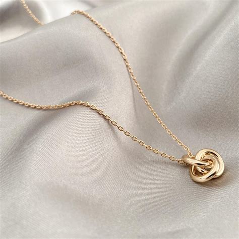 Love Knot Necklace Etsy