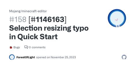 [ 1146163] Selection Resizing Typo In Quick Start · Mojang Minecraft Editor · Discussion 158