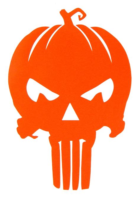 Halloween Pumpkin Punisher Inspired Vinyl Decal Sticker For Car Truck