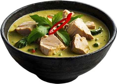 Experience The Rich Creamy And Spicy Flavors Of Gaeng Keow Wan Gai