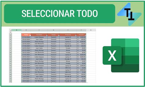 Como Seleccionar Todo Con El Teclado En Excel Image To U