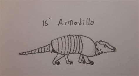 Inktober 22 Day 15 Armadillo Rinktober