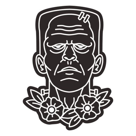 Diseño Png Y Svg De Recorte De Cabeza De Zombie Espeluznante Para Camisetas