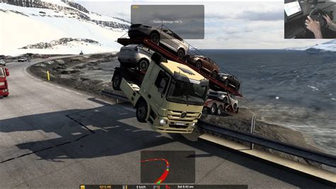 Unexpected Accident In Iceland Luxury Suvs Mercedes Benz Ets 2