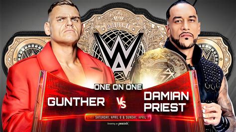 WWE K Gunther VS Damian Priest WWE YouTube