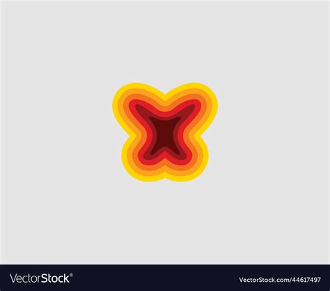Creative Butterfly Logo Unusual Spa Yoga Vector Image