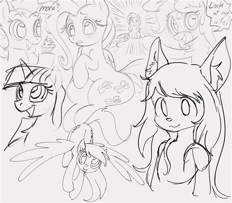 3113701 Safe Artist Dotkwa Derpy Hooves Fluttershy Pinkie Pie