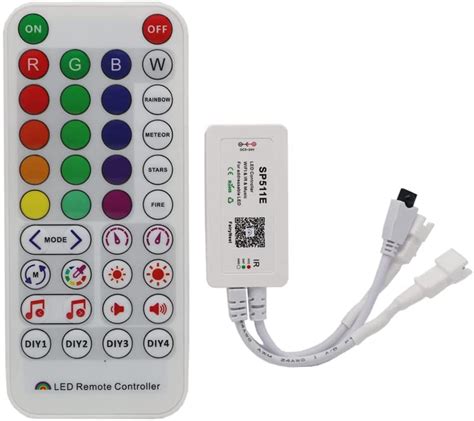 TOPXCDZ SP E WiFi Music LED Controller For WS B WS Addressable Pixel RGB LED Strip Dual