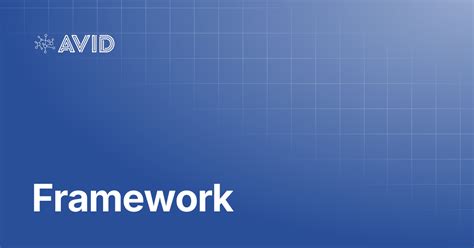Framework Avid Documentation
