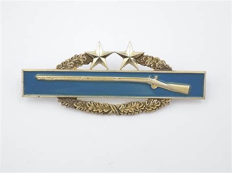 Original Vietnam War Us Army Cib Combat Infantry Sterling Badge 3rd